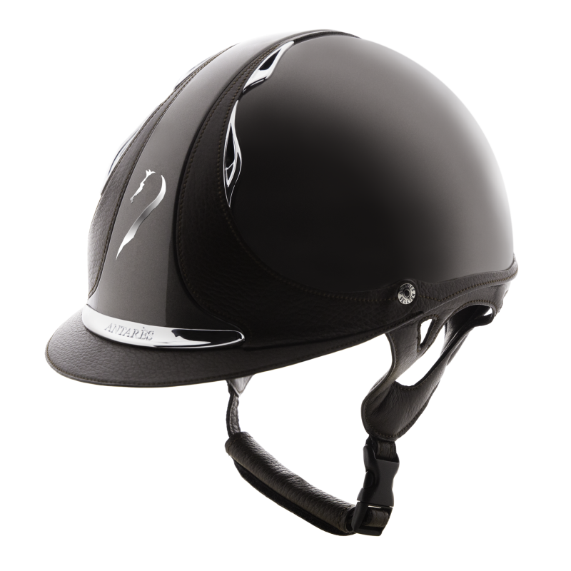 Casque équitation Premium vernis Glossy - Antarès - ANTARES - Casque ...